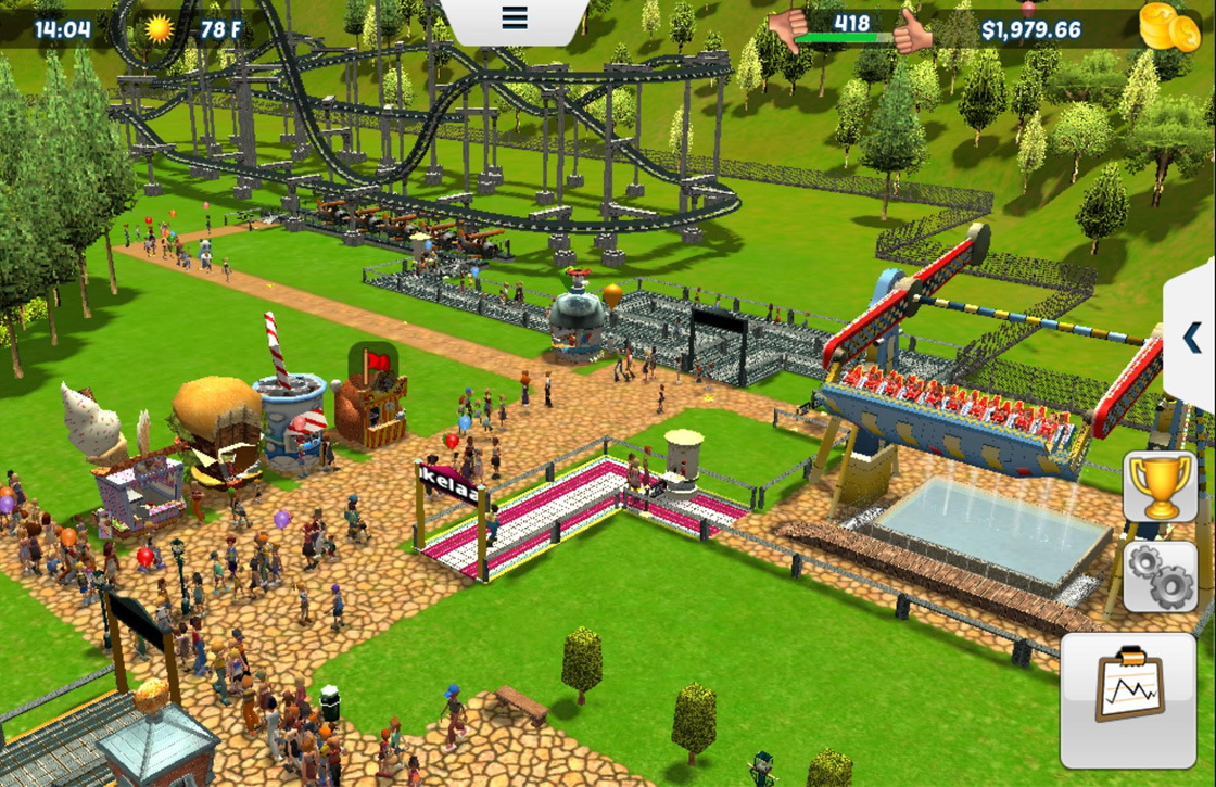 RollerCoaster Tycoon 3 is de leukste pretpark-sim voor iOS