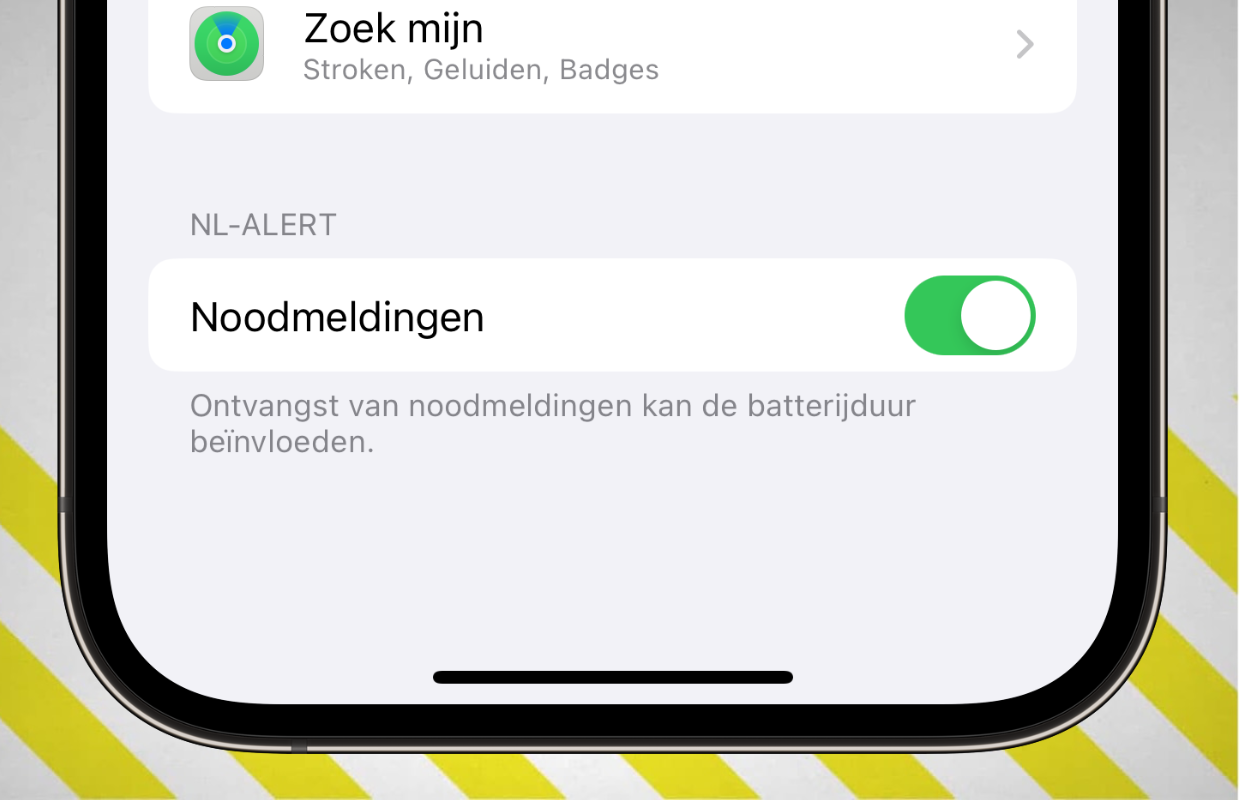 NL Alert op je iPhone: zo stel je het in (en check je het)